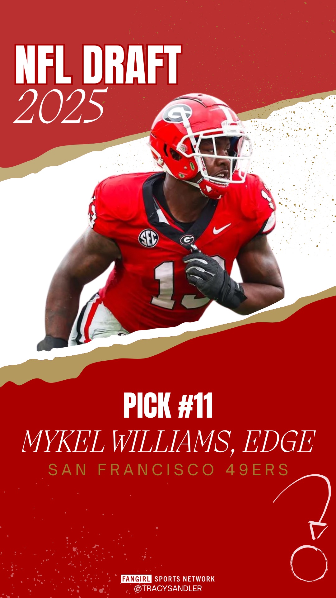49ers Select DE Mykel Williams with the 11th Pick in the 2025 NFL Draft ...